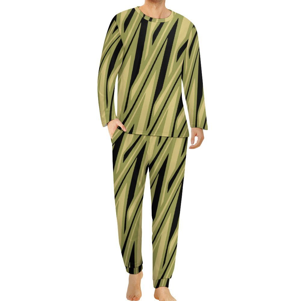 minimalistic black arrows verbal Men's Soft Pajama Set (ITZ) | ID: D7338002