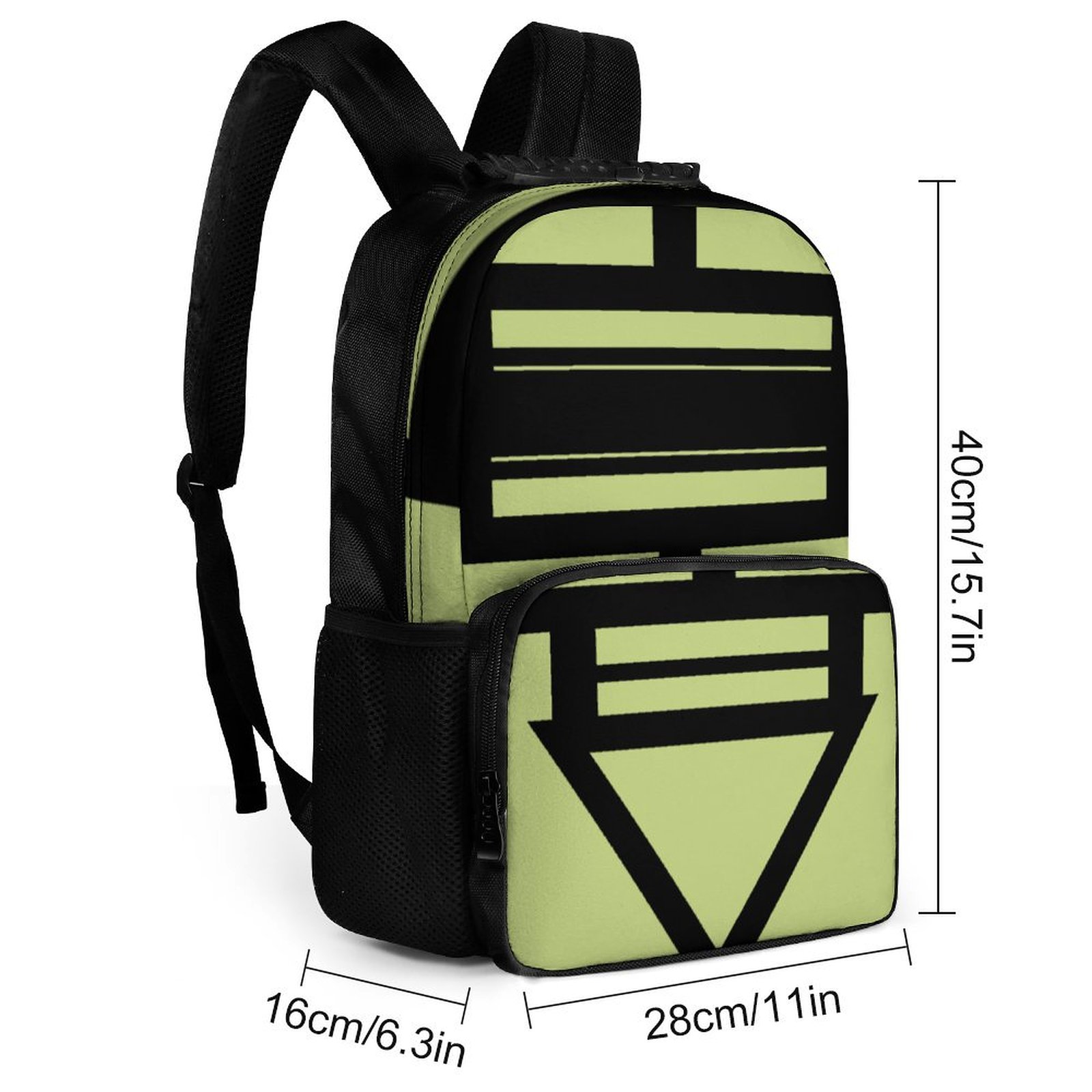 minimalistic black tribal arrows 16 Inch Shoulder Backpack | ID: D7244952