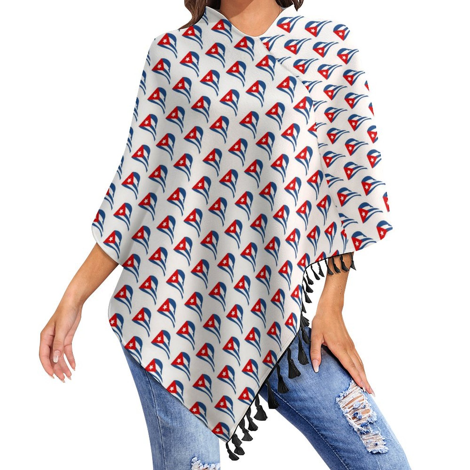 Cuban Flapping Flags Tassel Cape | ID: D7255621