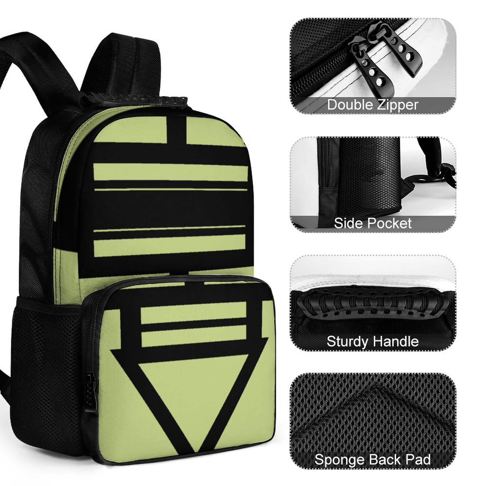 minimalistic black tribal arrows 16 Inch Shoulder Backpack | ID: D7244952