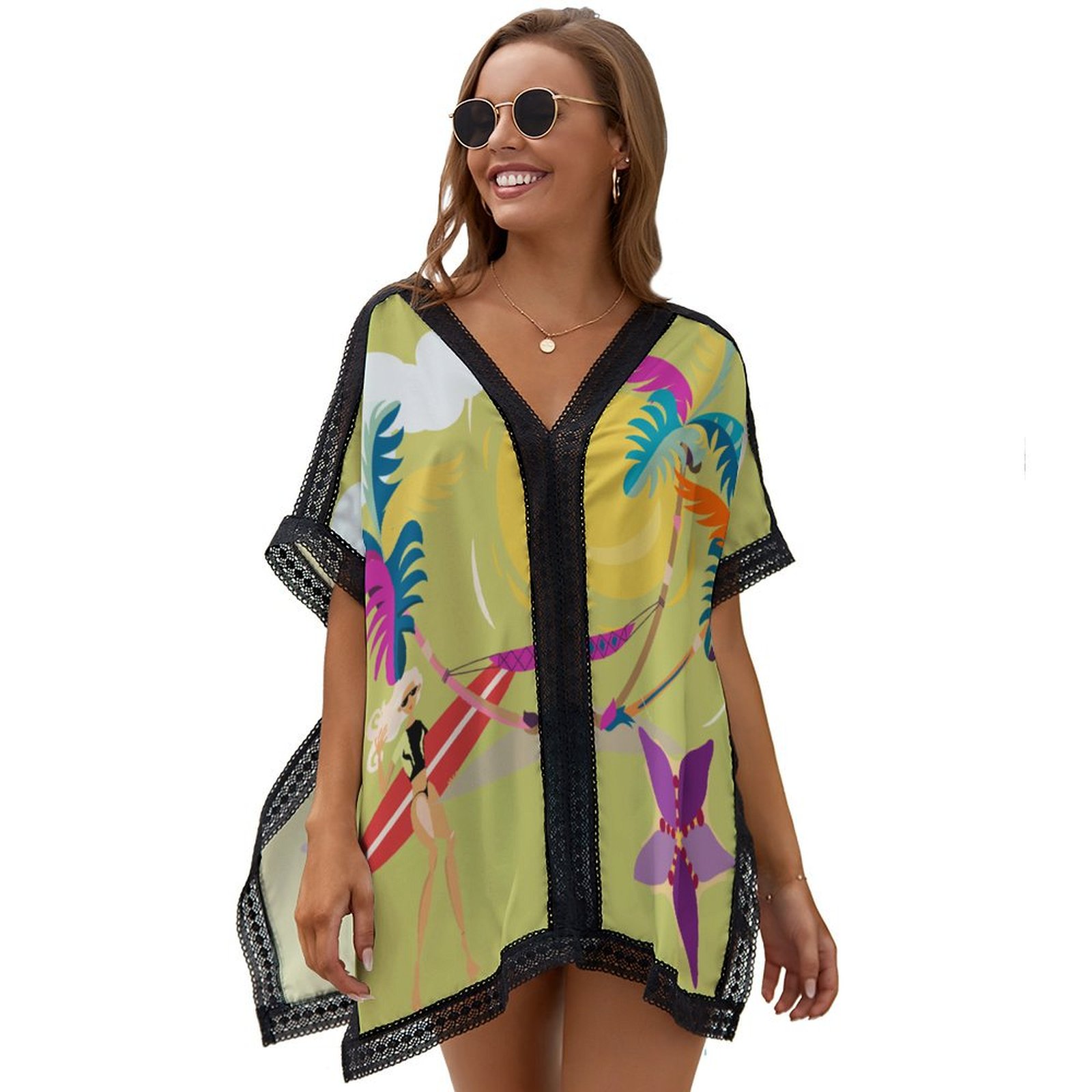 beach swim cover Swimsuit Cover Up | ID: D7340473