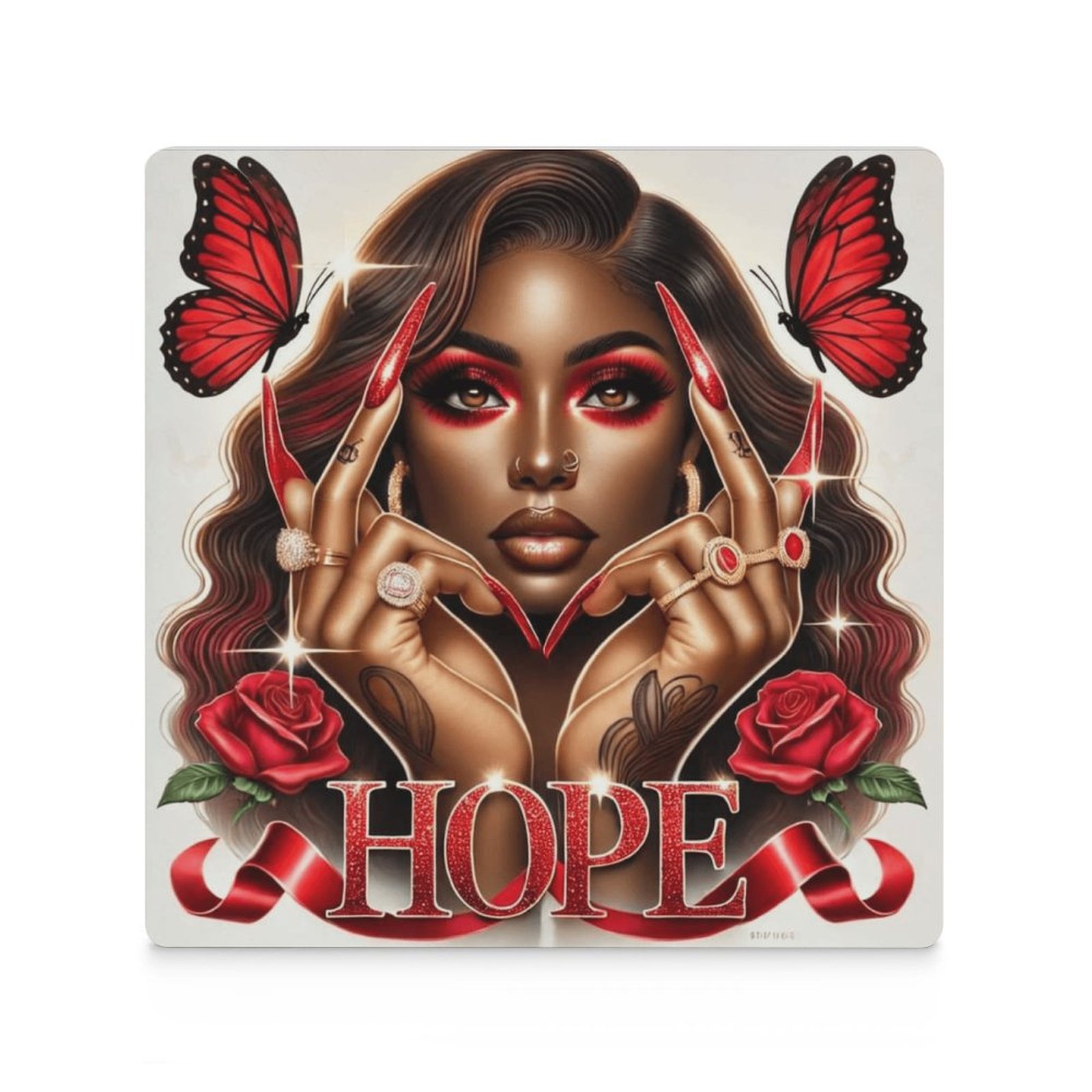 HOPE Ceramic Coasters (Square) | ID: D7382504