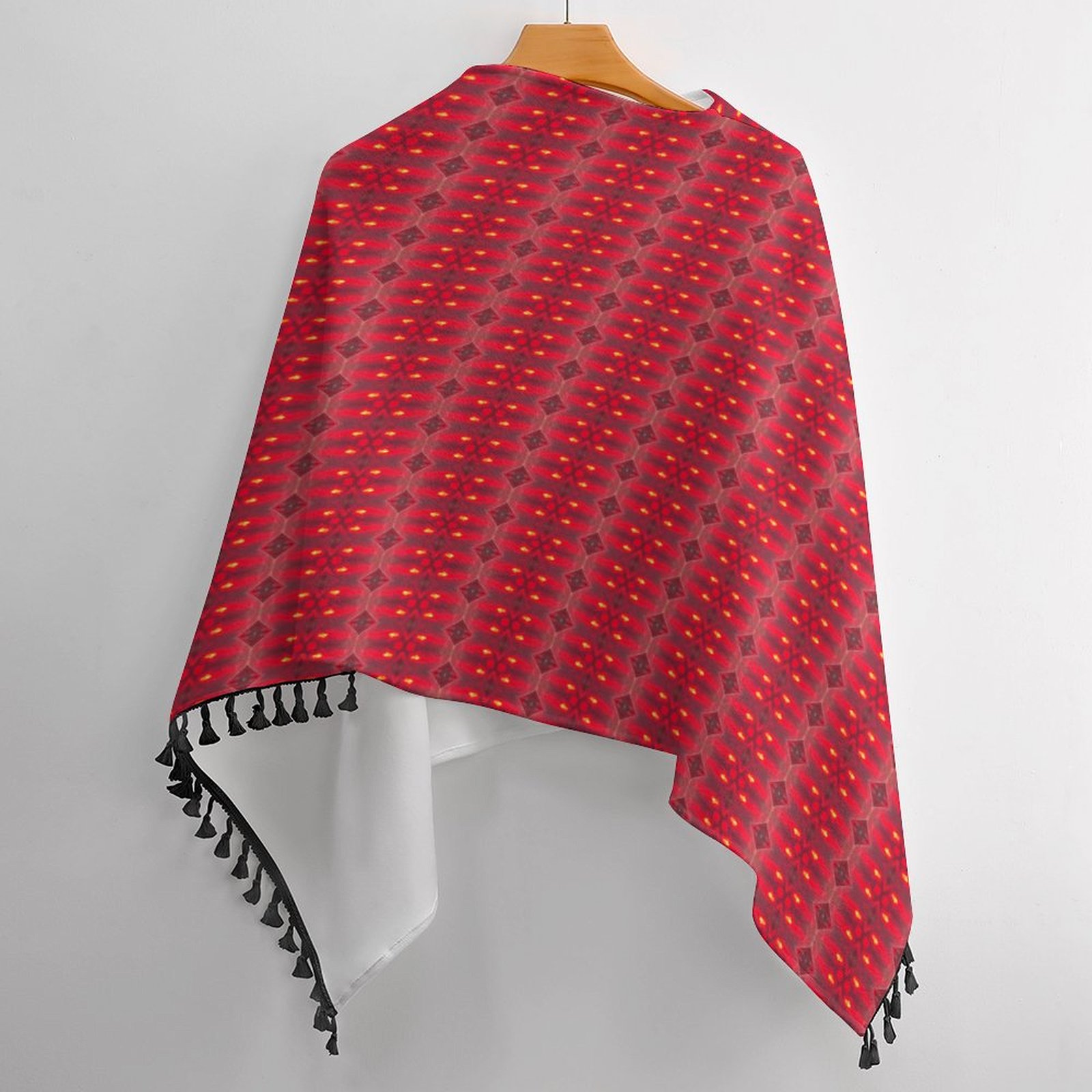 Red Stripes Tassel Cape | ID: D7542824